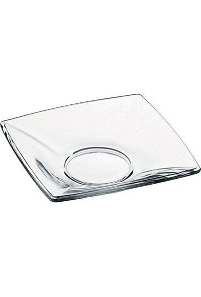 Paşabahçe 6 Lı Kare Cam Çay Tabağı 54261