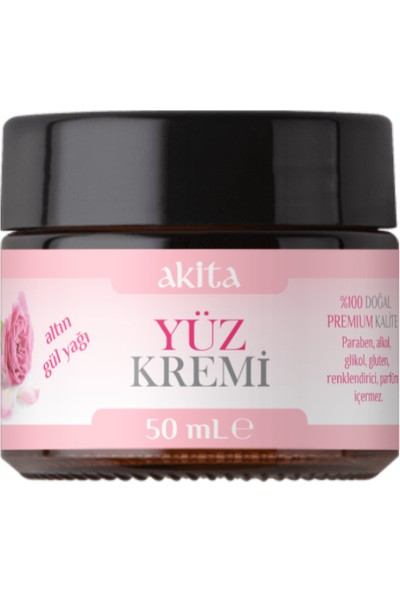 AkitaGül Yağı Yüz Kremi 50ML