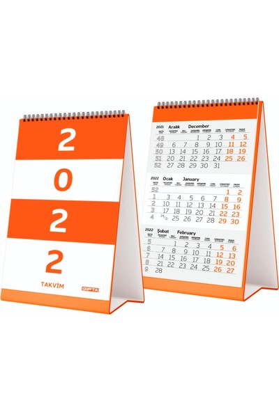 Gıpta 2022 10X15 Bristol Denizci Üçgen Takvim (1015-BRS)