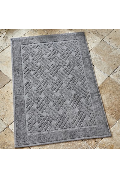 Karaca Home Elea Antrasit Ayak Havlusu 50X70 cm Karaca Home Elea Antrasit Ayak Havlusu 50X70 cm