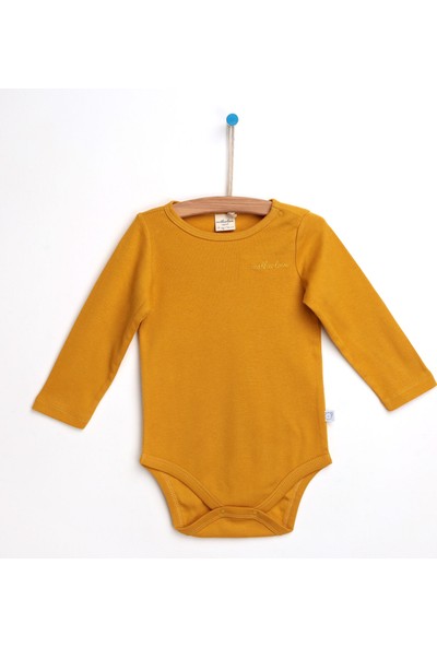 Mother Love Organik Sevimli Yüzler Düz Renk Uzun Kol Bebek Body Mother Love Organik Sevimli Yüzler Düz Renk Uzun Kol Bebek Body