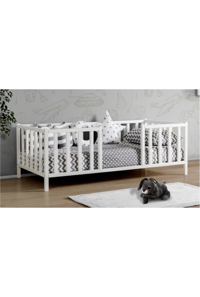 Sevenstyles Maya Beyaz Boyalı Karyola