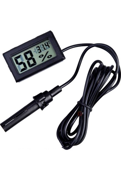 Evcil Sanal Market Dijital Isı ve Nem Ölçer Problu Evcil Sanal Market Dijital Isı ve Nem Ölçer Problu