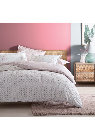Yataş Bedding Marcia Ranforce Çift Kişilik Nevresim Seti - Pembe
