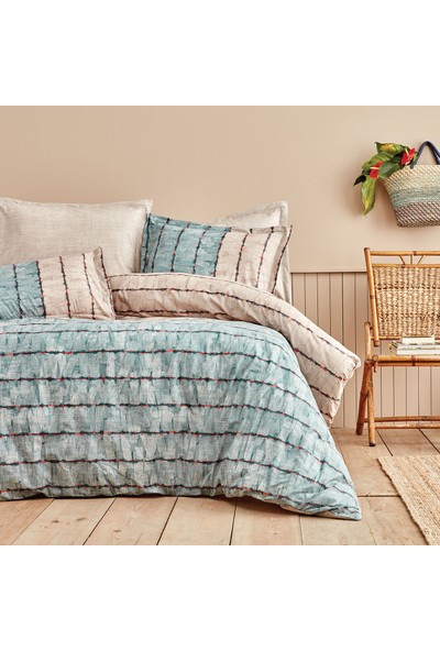 Yataş Bedding Marvin Ranforce Çift Kişilik Nevresim Seti - Mavi