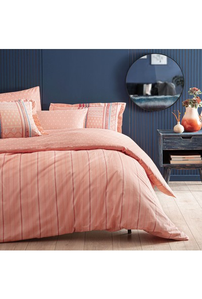Yataş Bedding Pamena Ranforce Tek Kişilik Nevresim Seti - Somon Yataş Bedding Pamena Ranforce Tek Kişilik Nevresim Seti - Somon