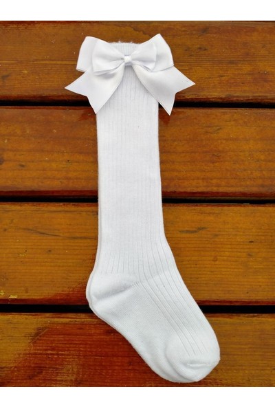 Janus Dizaltı Pamuklu Fiyonklu Bebek ve Çocuk Çorabı