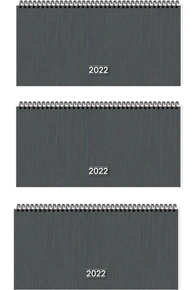 2022 Masa Takvimi---(3 Adet) Spiralli Haftalık Karton Kapak 16X33.5 cm 2022 Masa Takvimi---(3 Adet) Spiralli Haftalık Karton Kapak 16X33.5 cm