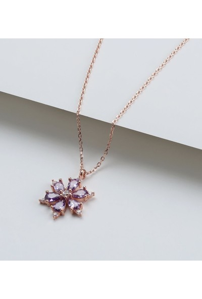 Gümüşistan 925 Ayar Gümüş Lotus Çiçeği Kolye