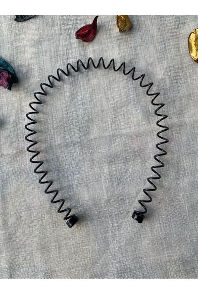 Mingy Siyah Metal Spiral Model Taç Sporcu Saç Tacı