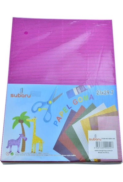 Vipex Oluklu Mukavva Parlak 21X29.7 cm SBR-150 10 Renk Vipex Oluklu Mukavva Parlak 21X29.7 cm SBR-150 10 Renk