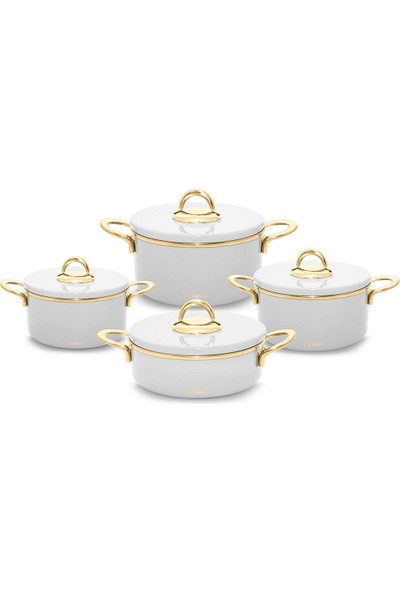 Neva N3145 Lilyum Gold Graye Tencere Seti Neva N3145 Lilyum Gold Graye Tencere Seti