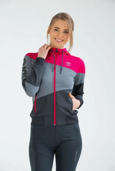 Umbro Fuşya-Gri Kadın Sweatshirt