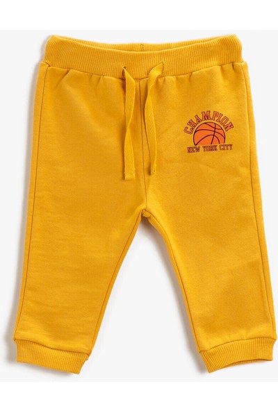 Koton Erkek Bebek Belden Bağlamalı Jogger Eşofman Altı Pamuklu