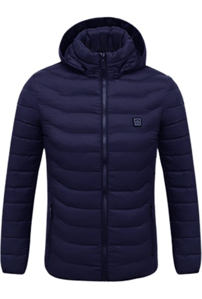 Farfi Erkek Ayrılabilir Şapkalı USB Isıtmalı Mont (Yurt Dışından)