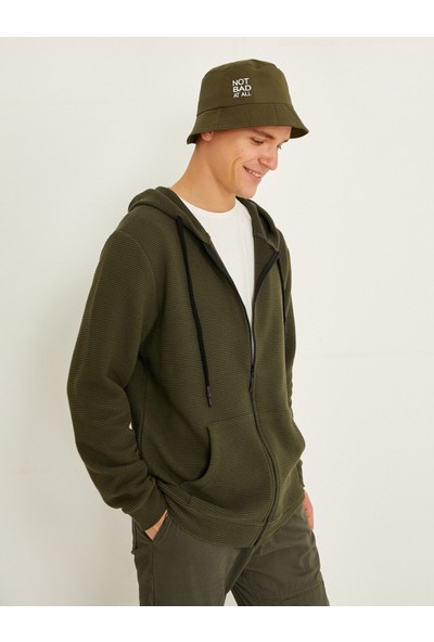 Koton Fermuarlı Kapşonlu Sweatshirt Hırka