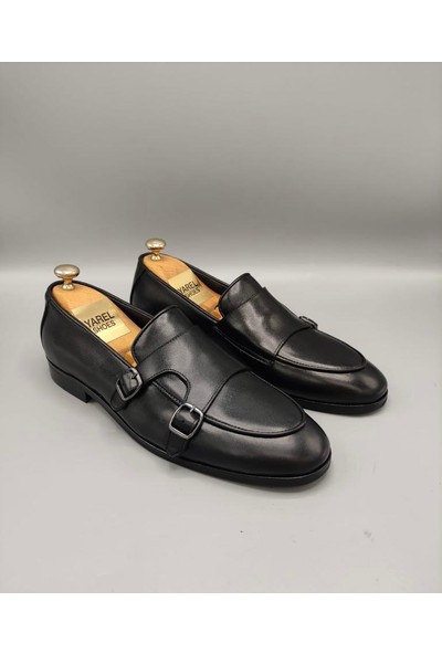 Yar&el Shoes Deri Çift Tokalı Ayakkabı