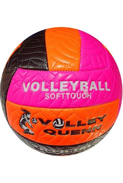 Avessa Queen Fosforlu Voleybol Topu Pembe-Turuncu-Siyah BSF-012 Avessa Queen Fosforlu Voleybol Topu Pembe-Turuncu-Siyah BSF-012