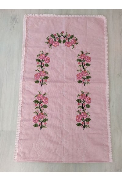 Çeyiz Bahçesi Kanaviçe Nakışlı Seccade