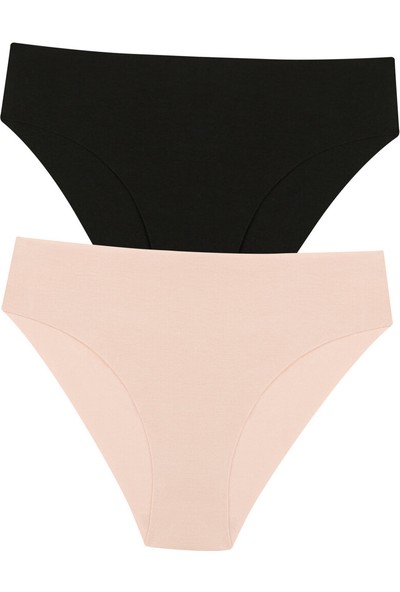 Penti Çok Renkli Penti Mama Hamile Cotton Laser Cut 2li Slip Külot Penti Çok Renkli Penti Mama Hamile Cotton Laser Cut 2li Slip Külot