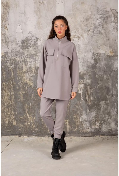 Melike Tatar Cepli Basic Krep Takım