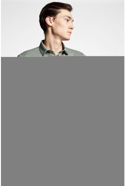 Lescon Haki Erkek Kısa Kollu Gömlek 22S-1207-22B