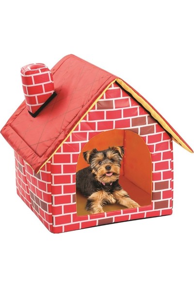 Pet Star Taşınabilir Tuğla Pet Köpek Evi Sıcak ve Rahat