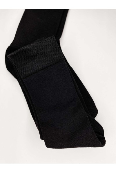 Depo Çamaşır Erkek Dikişsiz Siyah Çorap 3 Çift