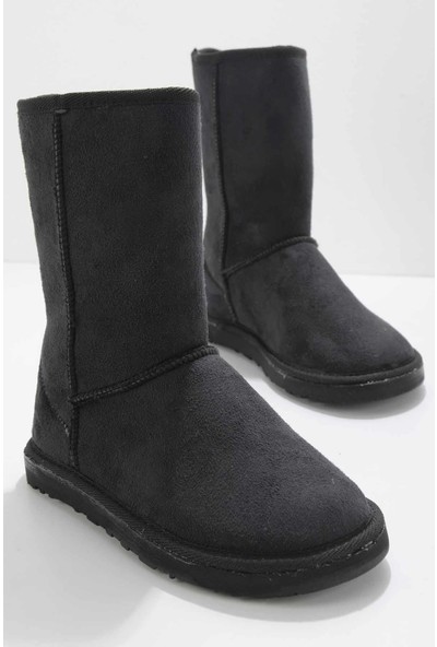 Bambi Siyah Süet Kadın Bot & Bootie K029562310