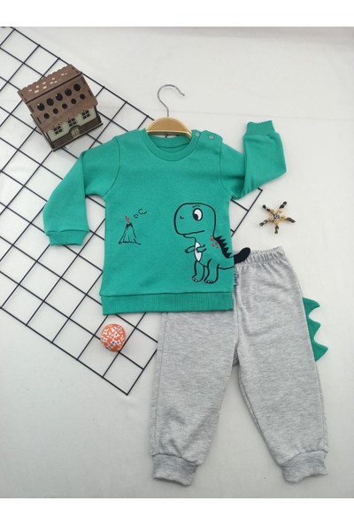 Diamondstar Kids Dino Desen Bebe Alt Üst Takım