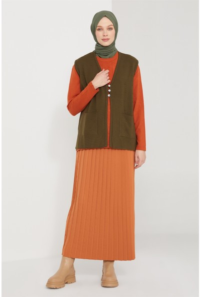 Armine Yelek 21KD9004 Haki