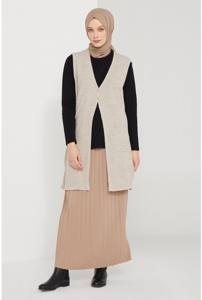 Armine Yelek 21KD9009 Bej