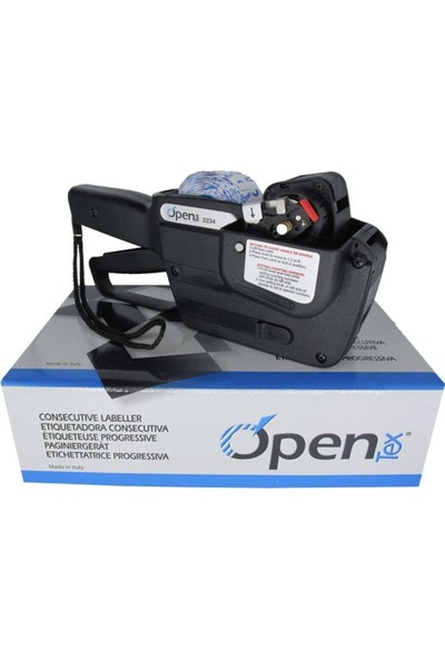 Open Meto Etiket Makinası 7 Hane Siyah Renk