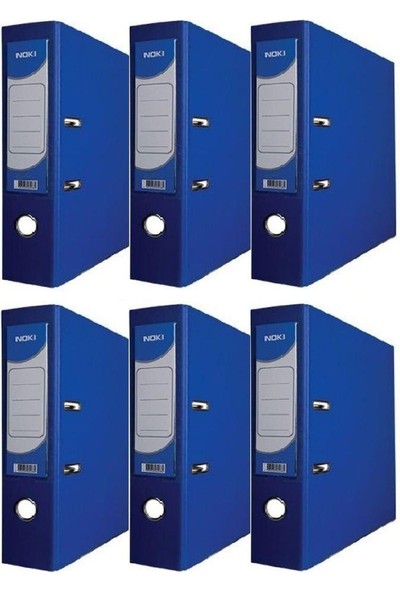 Noki Büro Klasör Geniş Noki Mavi Büro Klasörü Halkalı 6 Adet Noki Büro Klasör Geniş Noki Mavi Büro Klasörü Halkalı 6 Adet
