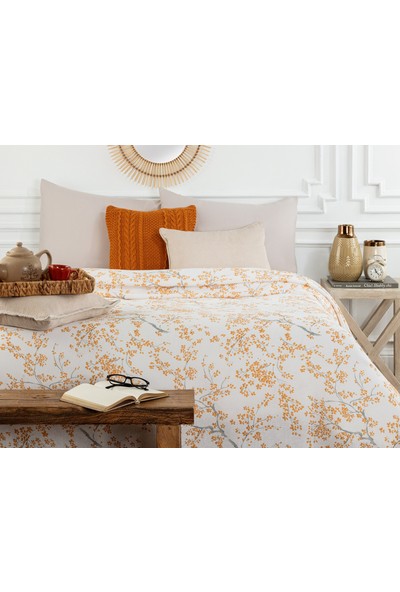 Madame Coco E x orde Çift Kişilik Baskılı Pike - Sarı