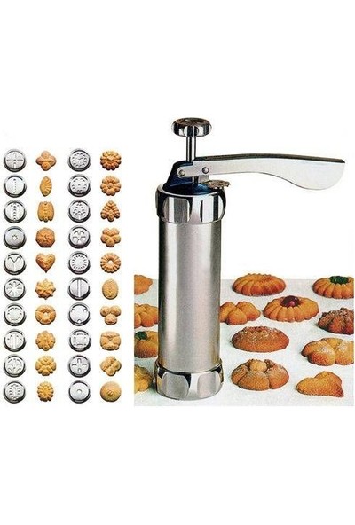 Mbois 10 Dekorlu Bisküvi Kurabiye Yapma Makinesi