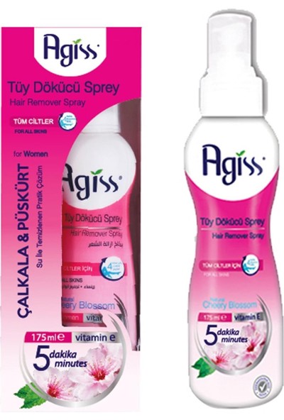 Agiss Kadın Gazsız Tüy Dökücü Sprey 150 ml (Tüm Ciltler Için) Agiss Kadın Gazsız Tüy Dökücü Sprey 150 ml (Tüm Ciltler Için)