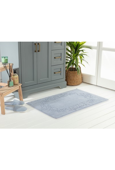 Madame Coco Norice Ayak Havlusu - Mavi - 60 x 90 cm