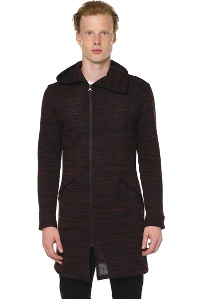 Cekmon Kırçıllı Kumaş Kapüşonlu Fermuarlı Uzun Erkek Salaş Hırka Cekmon Kırçıllı Kumaş Kapüşonlu Fermuarlı Uzun Erkek Salaş Hırka