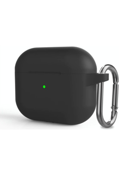 Okkored Airpods 3.nesil Uyumlu Silikon Airpods Kılıf Siyah