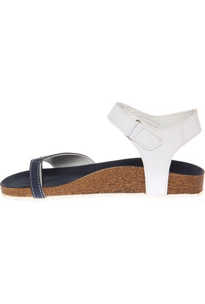 Mammaramma Taşlı Lacivert Kız Çocuk Sandalet