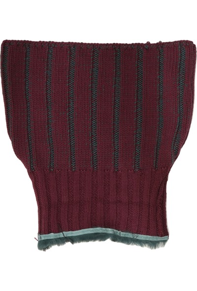 Black Pepper Tüylü Bordo Atkı