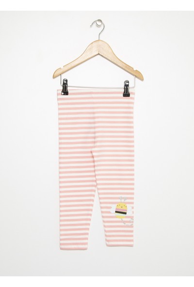 Mammaramma NG-13 Pembe Skinny Fit Çizgili Bebek Tayt Mammaramma NG-13 Pembe Skinny Fit Çizgili Bebek Tayt