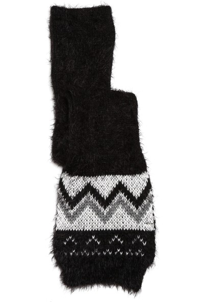 Limon Siyah Kadın Atkı