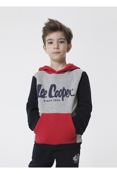 Lee Cooper 221 Lcb 241001-7201 Gri Melanj Kapüşonlu Erkek Çocuk Baskılı Sweatshirt Lee Cooper 221 Lcb 241001-7201 Gri Melanj Kapüşonlu Erkek Çocuk Baskılı Sweatshirt