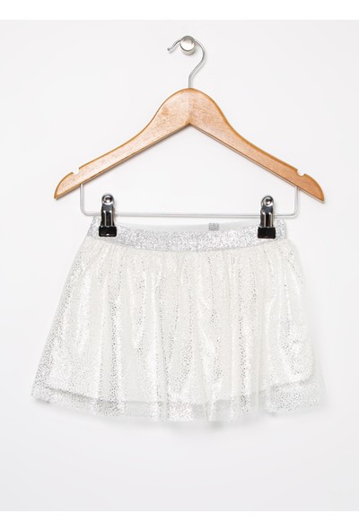 Mammaramma Kız Bebek Simli Ekru Etek Mammaramma Kız Bebek Simli Ekru Etek