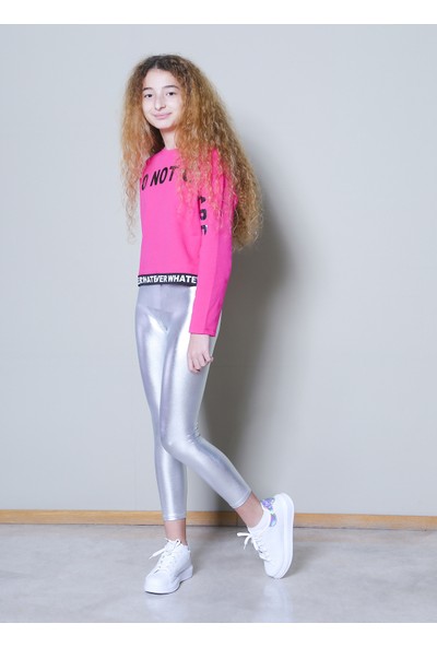 Funky Rocks Ng-20 Gümüş Kız Çocuk Tayt