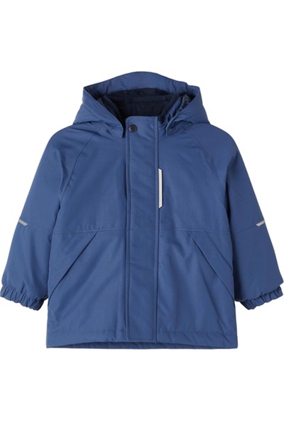 Name It Fermuarlı Standart Kalıp Düz Koyu Mavi Erkek Çocuk Mont