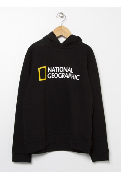 National Geographic Douroboy Siyah Kapüşonlu Erkek Çocuk Baskılı Sweatshirt National Geographic Douroboy Siyah Kapüşonlu Erkek Çocuk Baskılı Sweatshirt