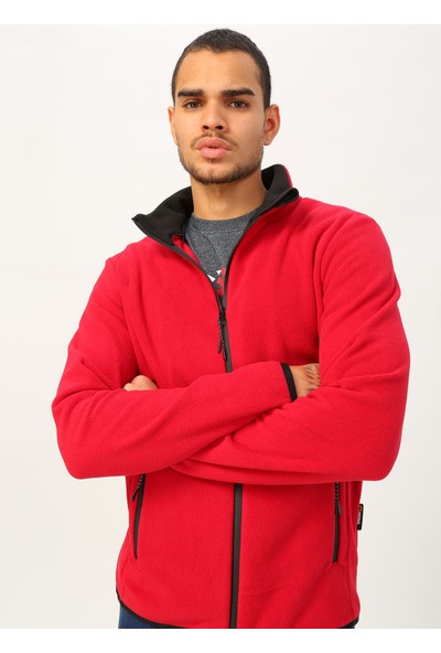 National Geographic Fermuarlı Kırmızı Erkek Sweatshirt National Geographic Fermuarlı Kırmızı Erkek Sweatshirt